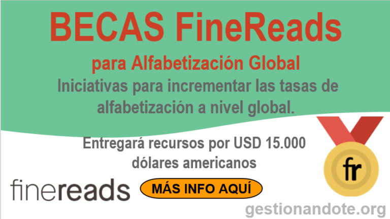 Becas FineReads para Alfabetización Global ¡Postúlate!
